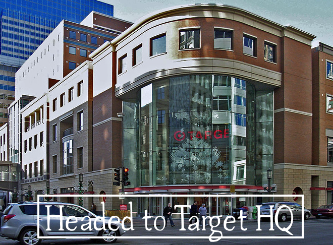 Headed to Target Headquarters - Glitter, Inc.