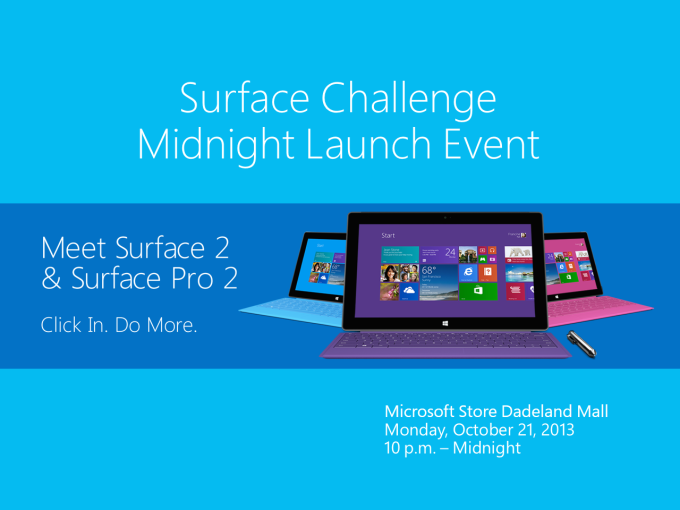 Surface 2 Launch + Two $500 Microsoft Giveaways - Glitter, Inc.