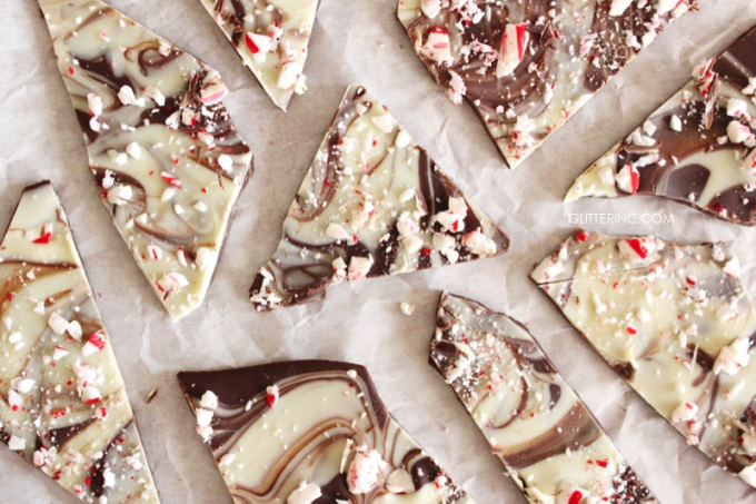 Marbled Peppermint Bark {Recipe} - Glitter, Inc.