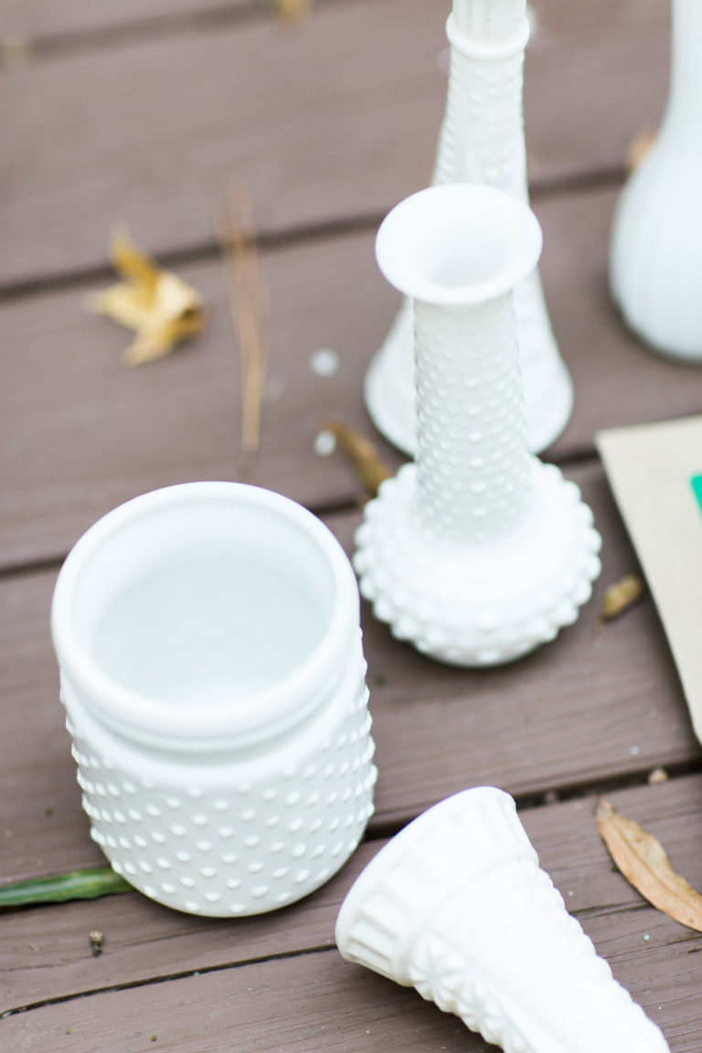 How to Make DIY Milk Glass - Glitter, Inc.