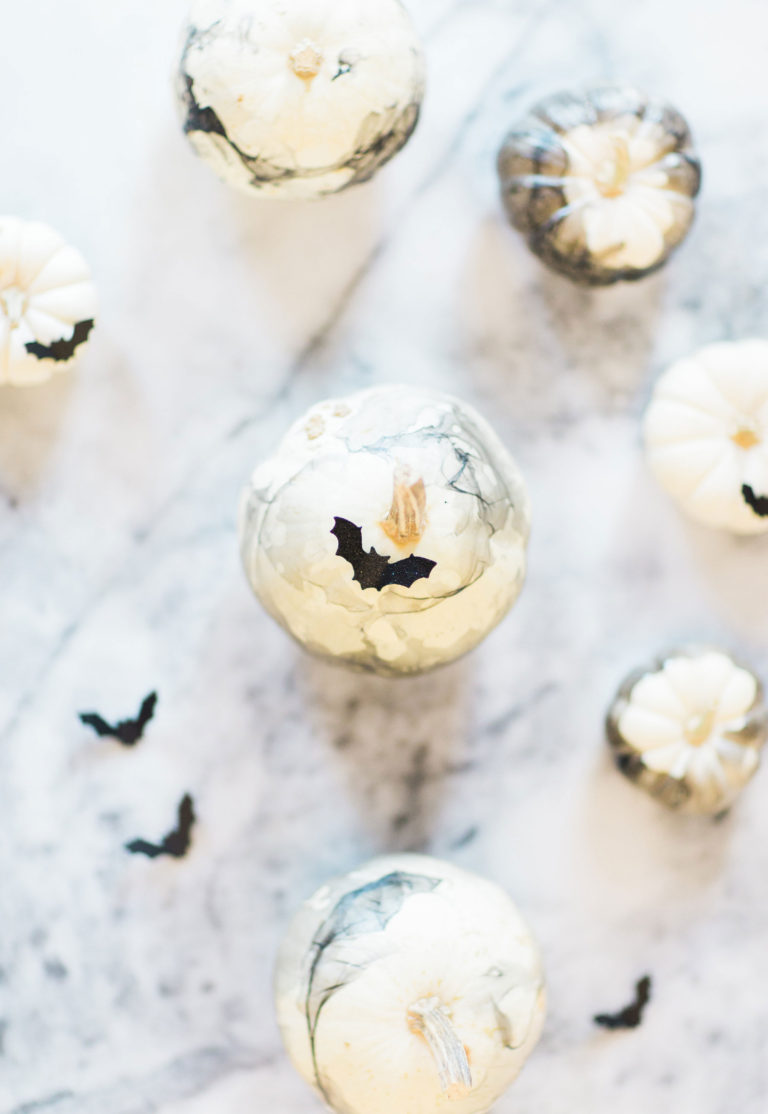 How to Make DIY Marbled Pumpkins - Glitter, Inc.