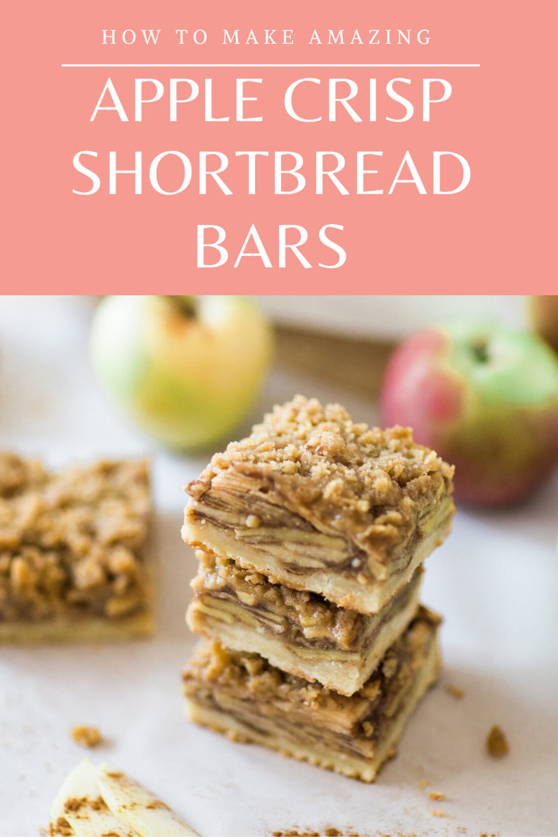 How to Make the Most Amazing Apple Crisp Shortbread Bars - Glitter, Inc.