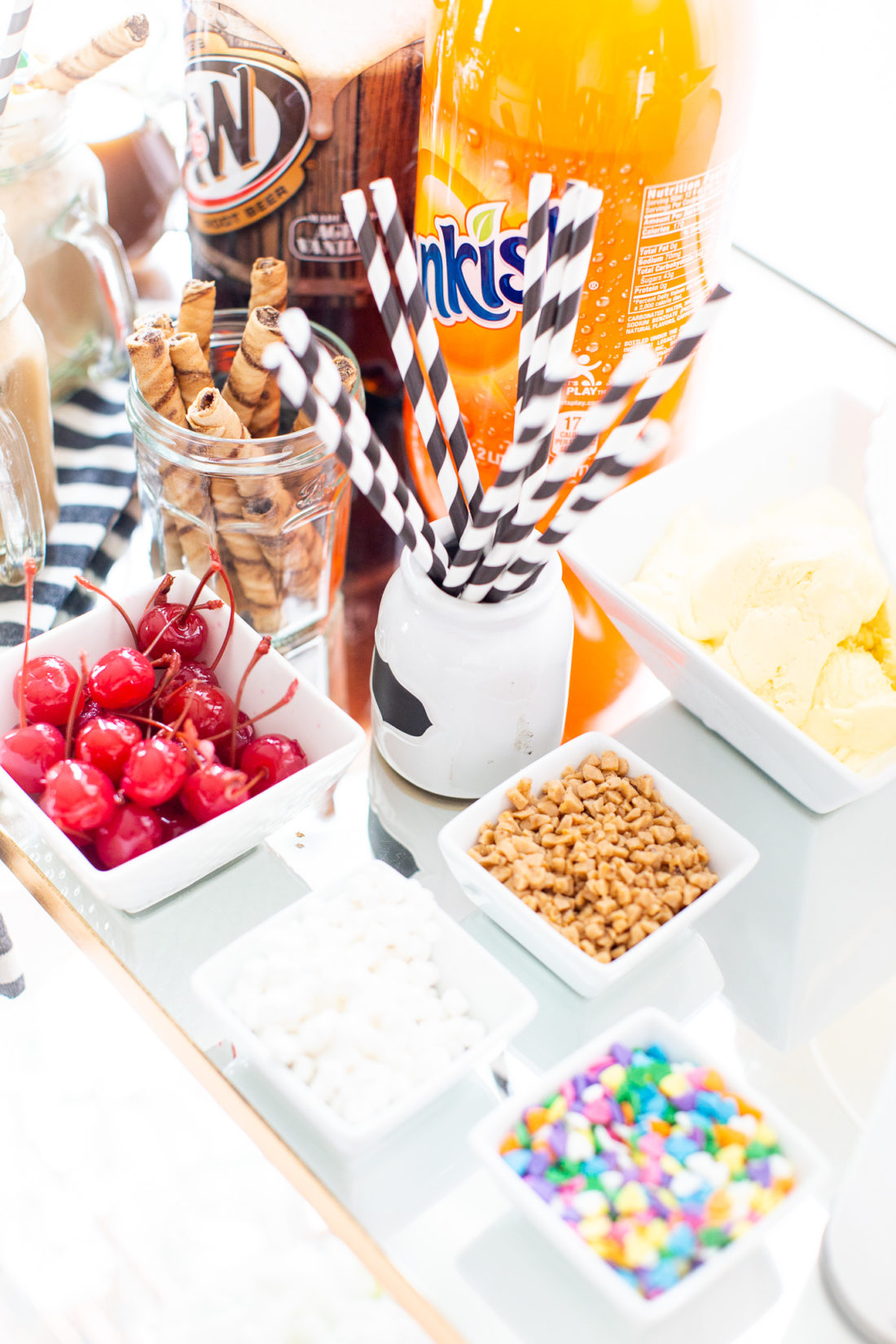 Make Your Own Root Beer Float Bar - Glitter, Inc.