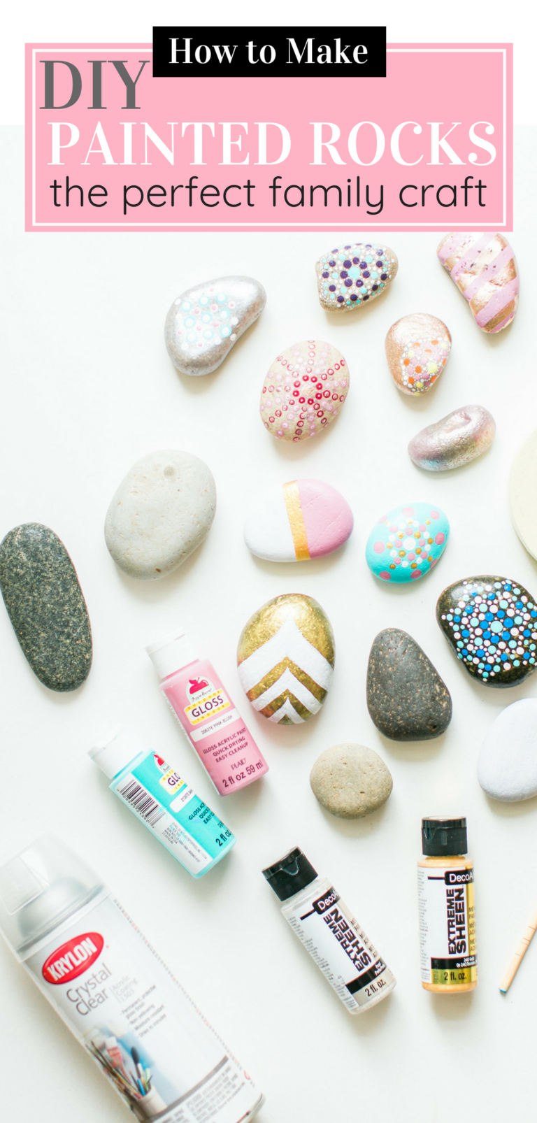 Easy Craft for the Whole Family: DIY Painted Rocks - Glitter, Inc.