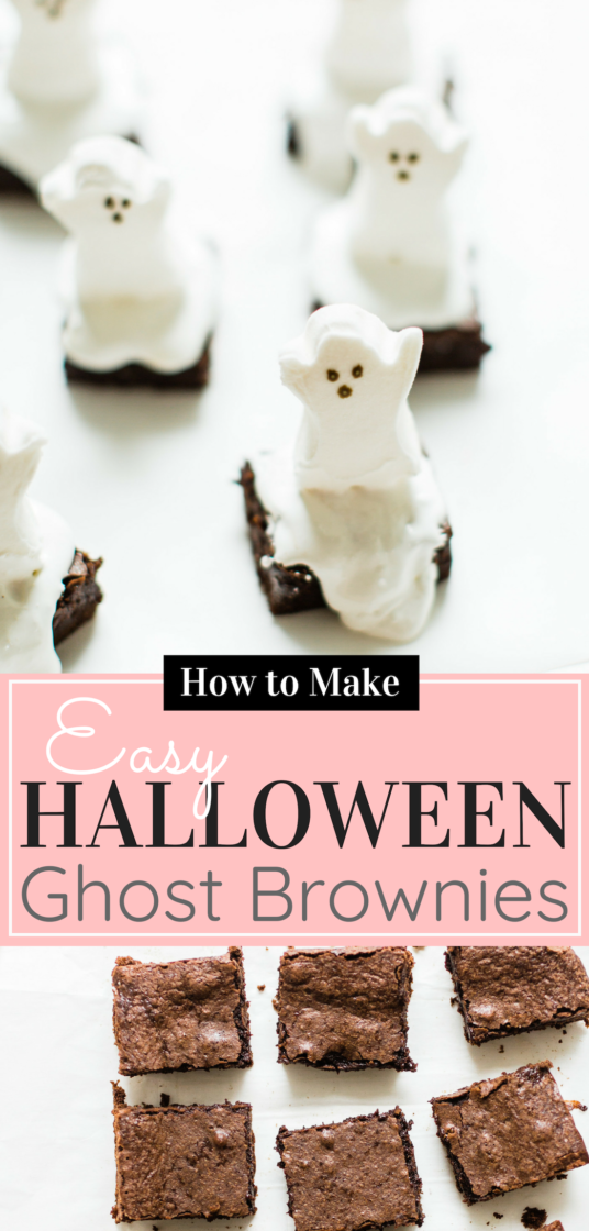 Easy Spooky Ghost Brownies for Halloween - Glitter, Inc.