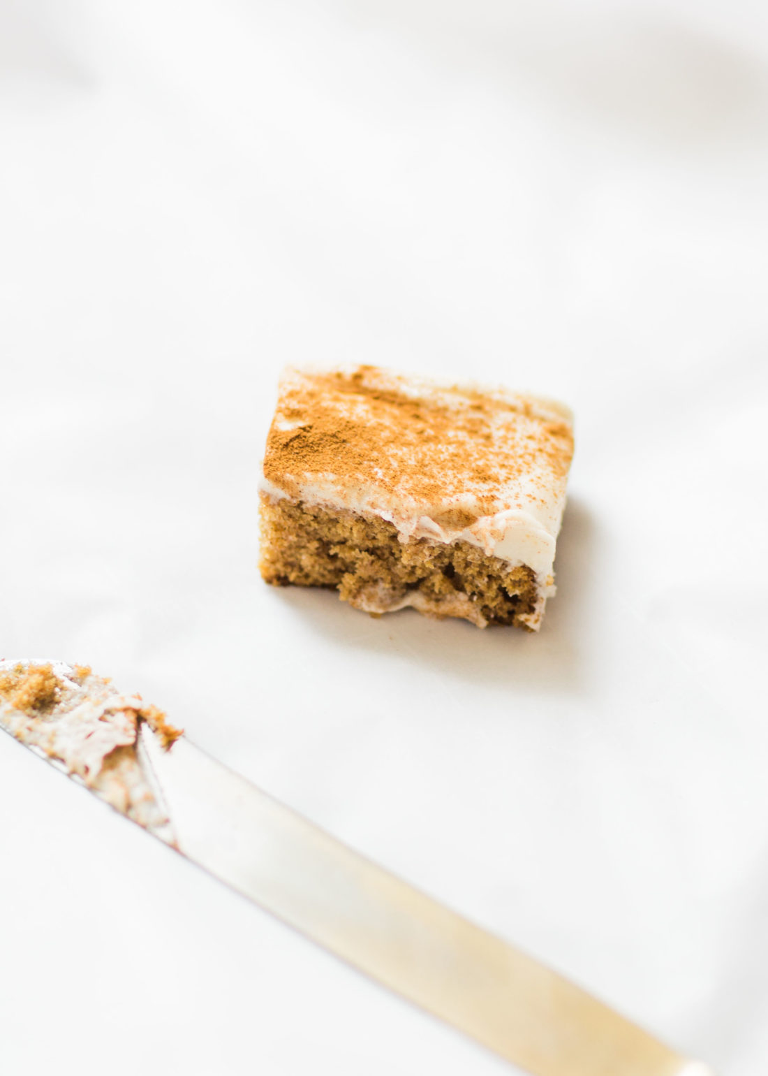 Applesauce Snack Cake with Cream Cheese Frosting - Glitter, Inc.