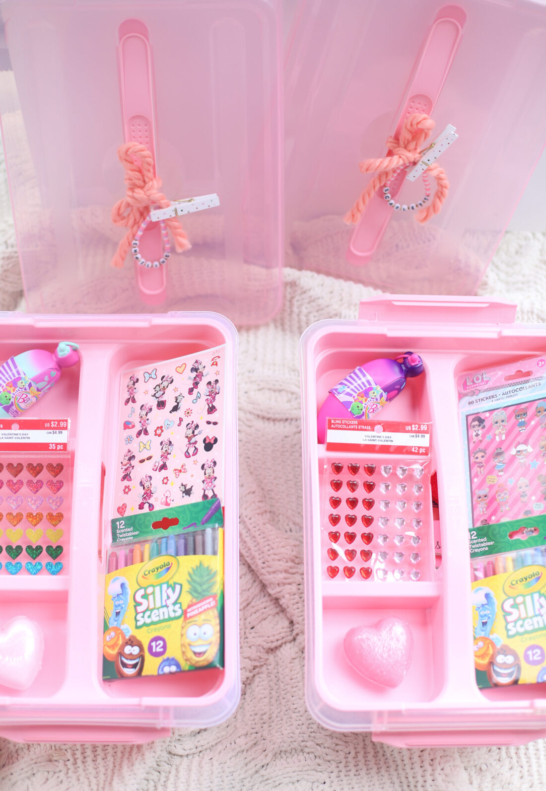 DIY Valentine’s Day Kids Gift Basket Storage Boxes - Glitter, Inc.