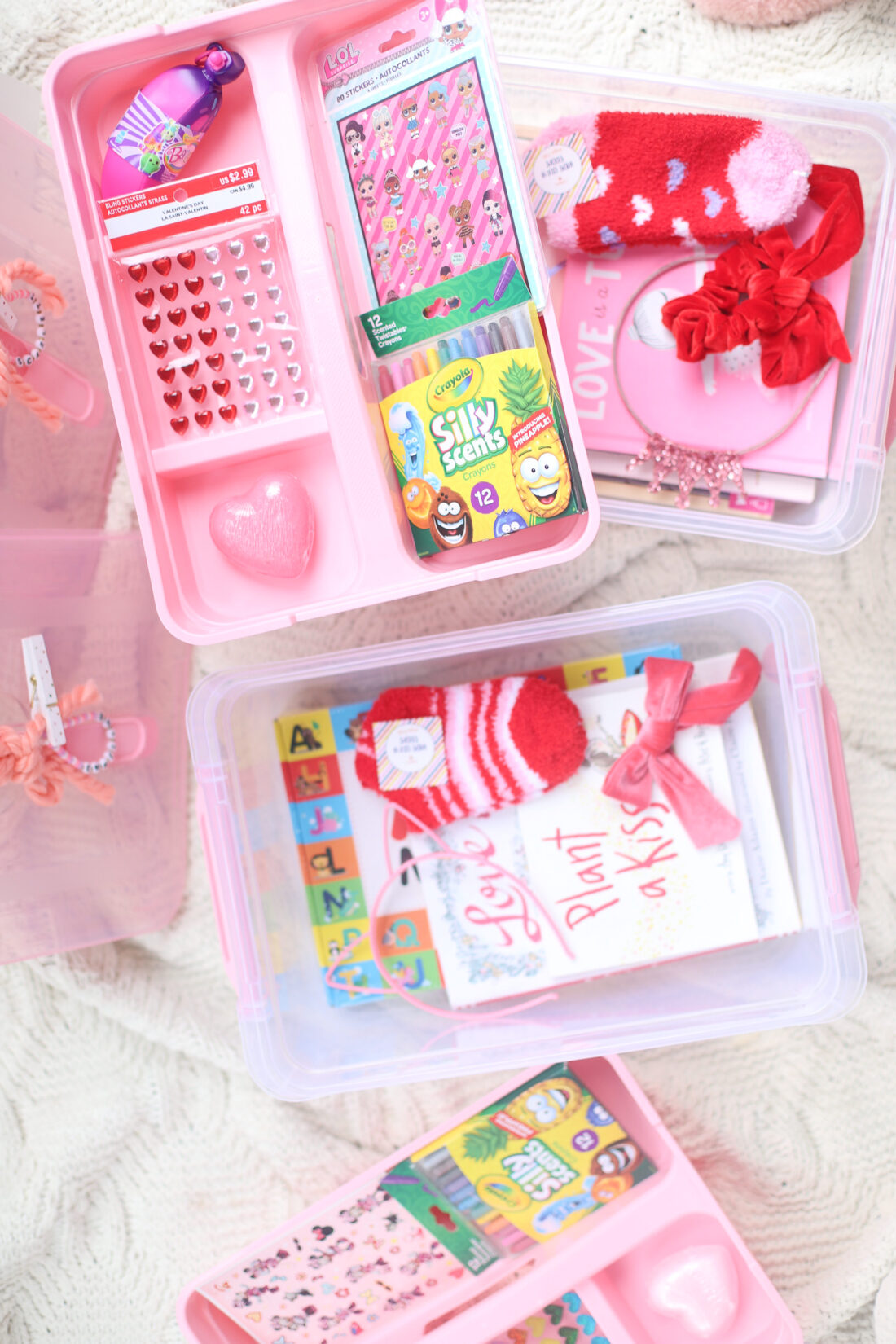 DIY Valentine’s Day Kids Gift Basket Storage Boxes - Glitter, Inc.