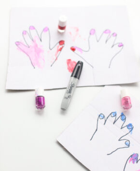 Kids Cardboard Manicure Activity - Glitter, Inc.