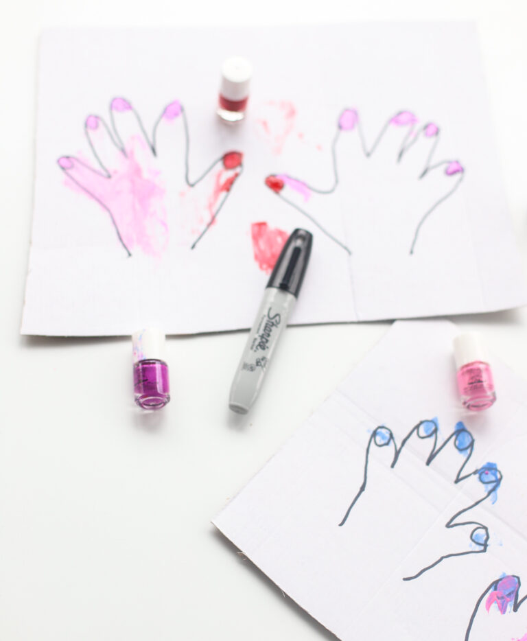 Kids Cardboard Manicure Activity - Glitter, Inc.