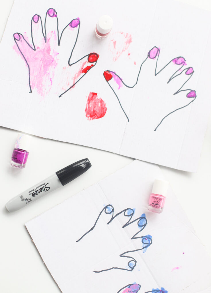 Kids Cardboard Manicure Activity - Glitter, Inc.