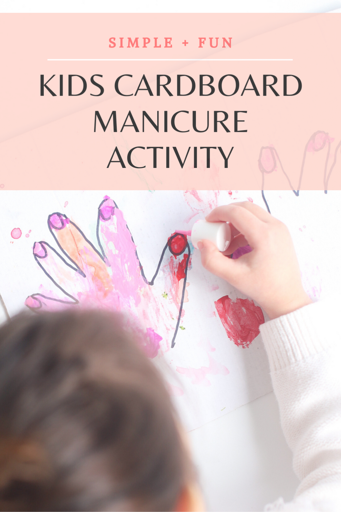 Kids Cardboard Manicure Activity - Glitter, Inc.