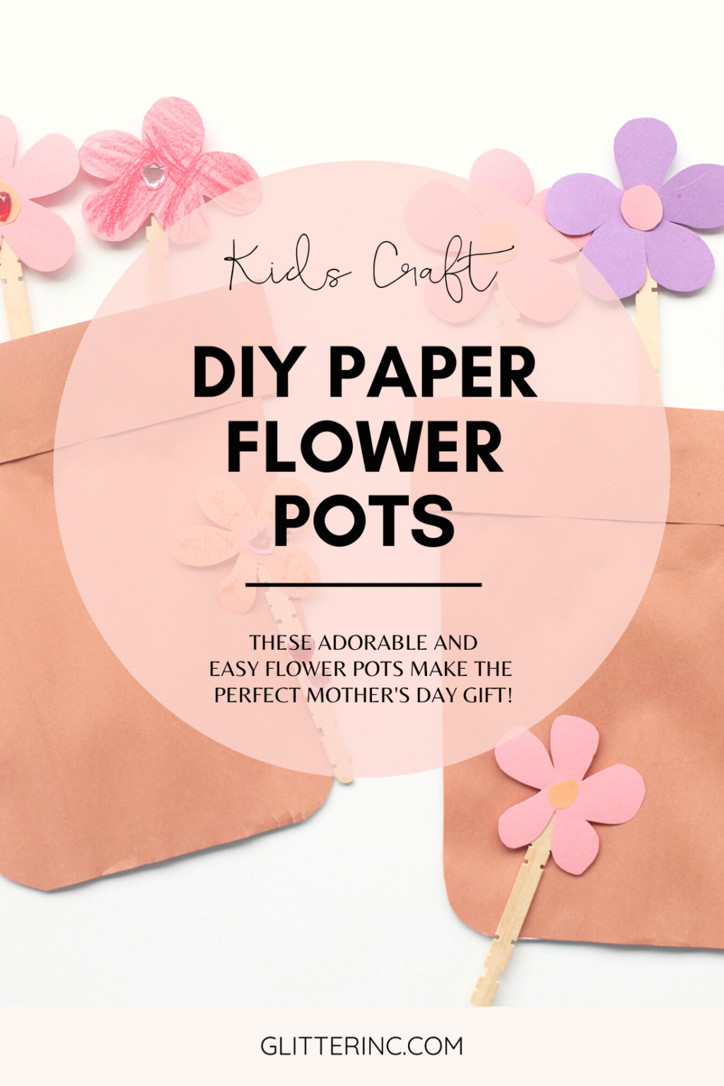 DIY Cardboard Construction Paper Flower Pots - Glitter, Inc.