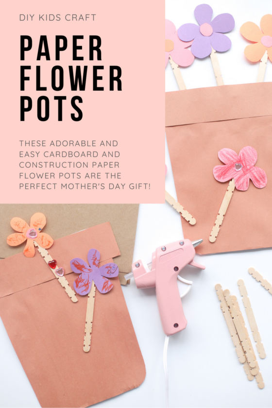DIY Cardboard Construction Paper Flower Pots - Glitter, Inc.