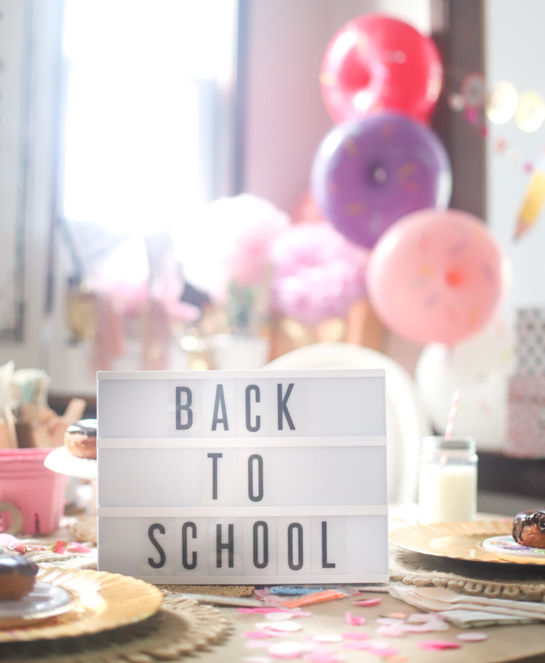 Back to School Donut Party + Our Fall (Home) School Plan - Glitter, Inc.