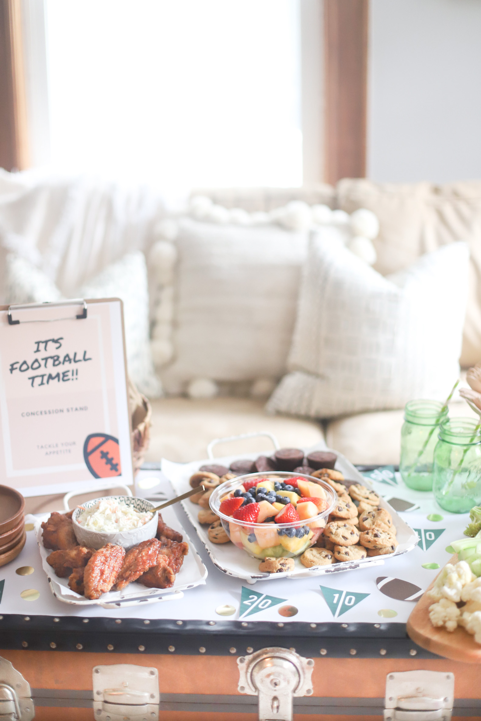 How to Throw an Easy Gameday Party at Home - Glitter, Inc.