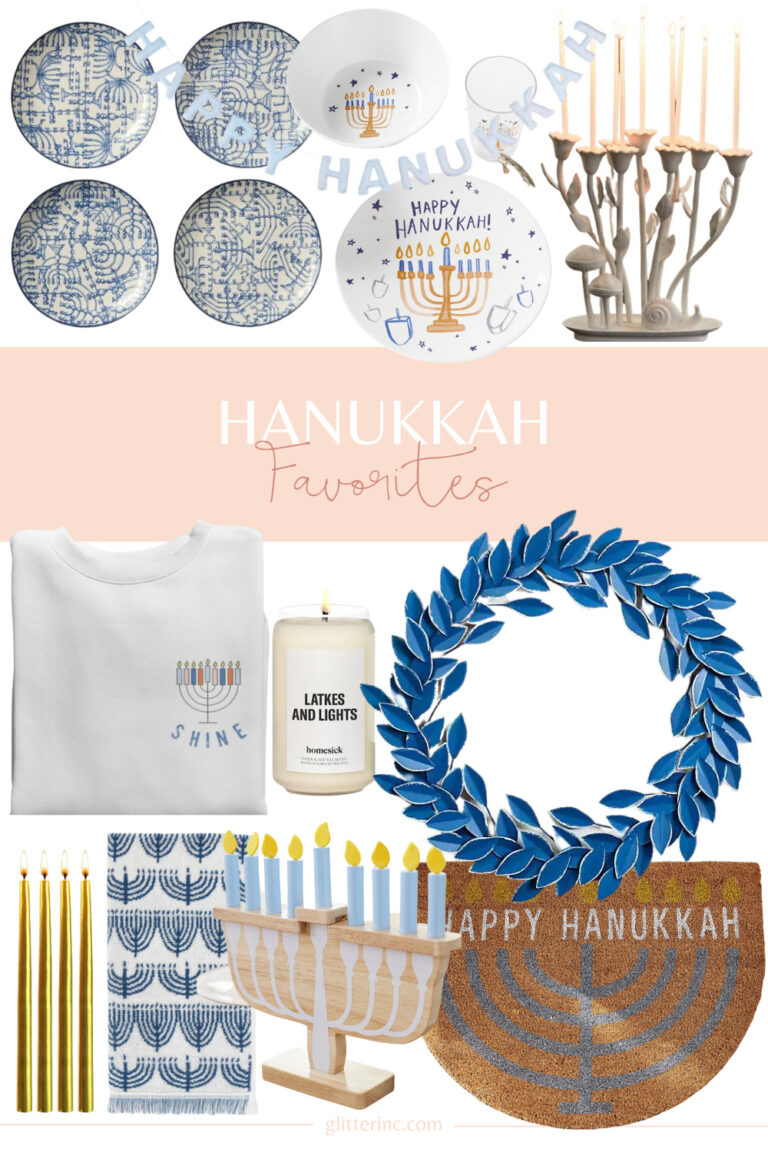 15 Hanukkah Home Décor Favorites - Glitter, Inc.