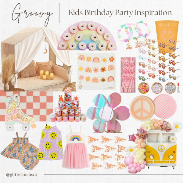 Groovy Kids Birthday Party Inspiration - Glitter, Inc.