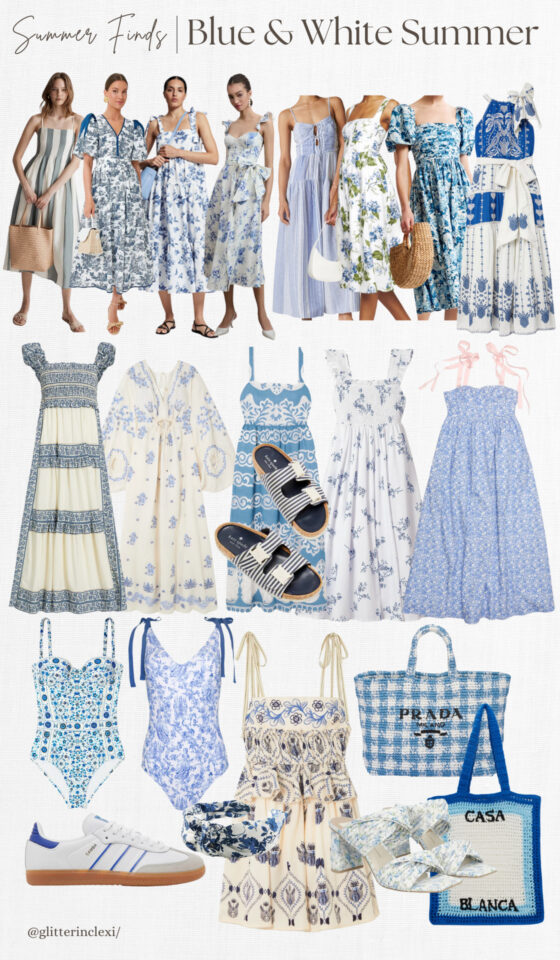 The Best of Blue & White Summer Fashion - Glitter, Inc.