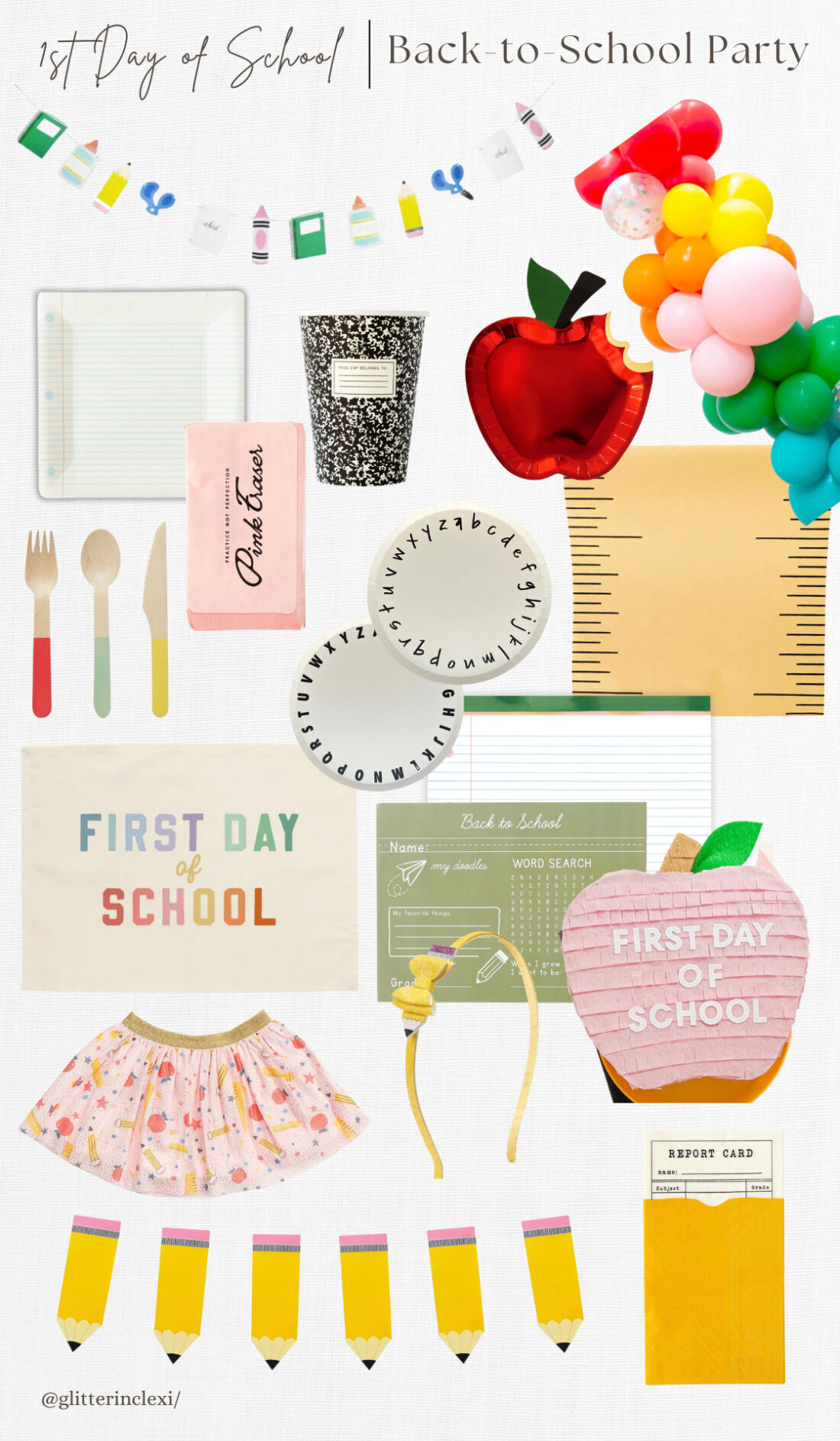 Back-to-School: First Day of School Party Inspiration - Glitter, Inc.