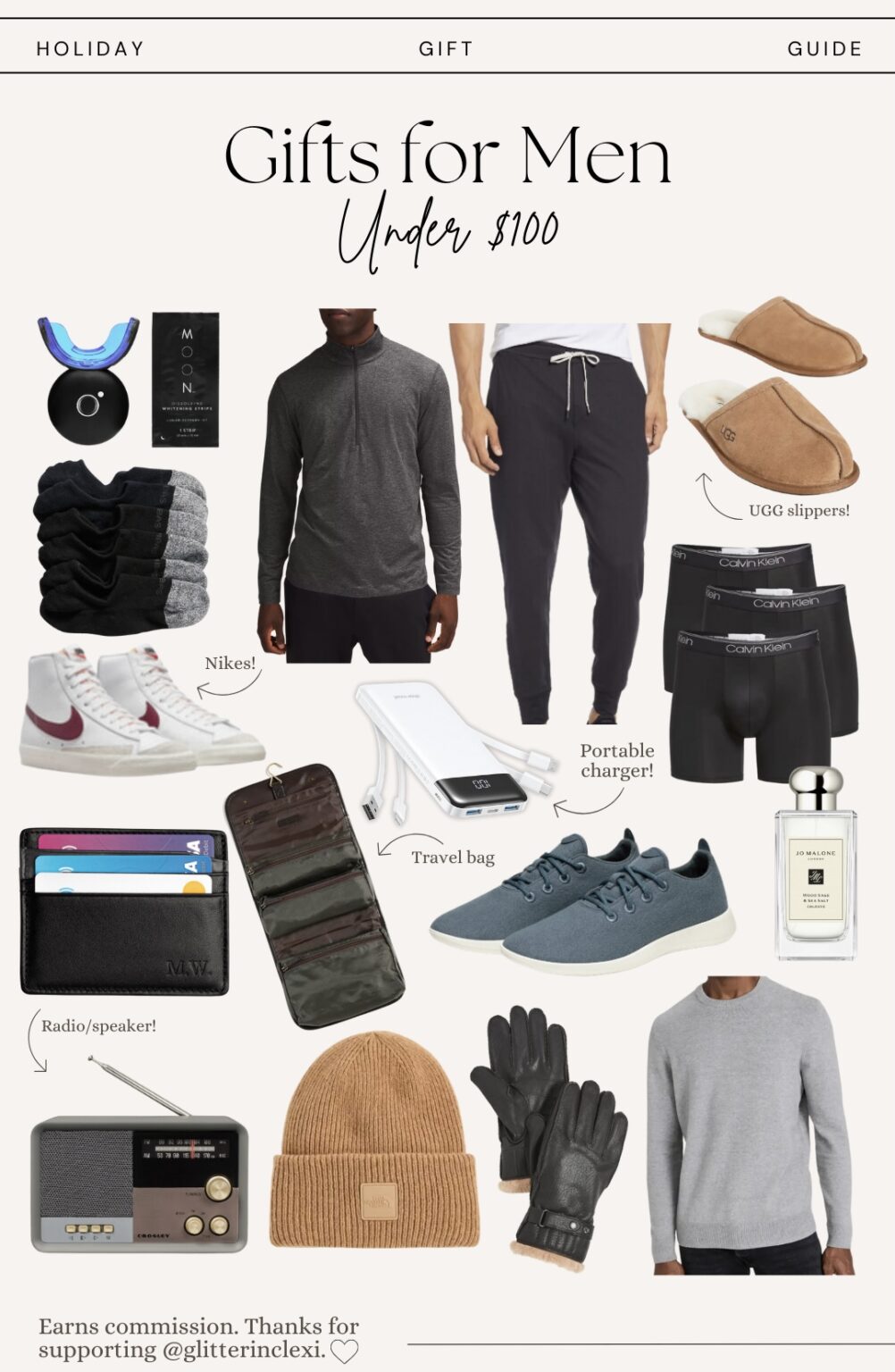 Gift Guide | Gifts for Men Under $100 - Glitter, Inc.