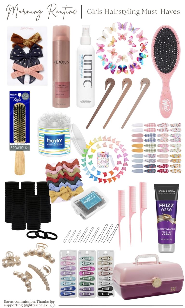 Morning Hair Routine DIY Hairstyling Box With Three Girls - Glitter, Inc.