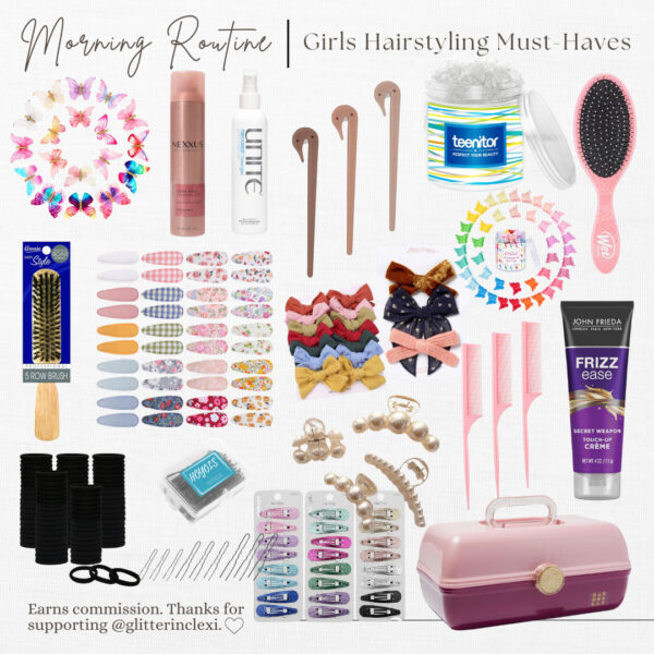 Morning Hair Routine DIY Hairstyling Box With Three Girls - Glitter, Inc.