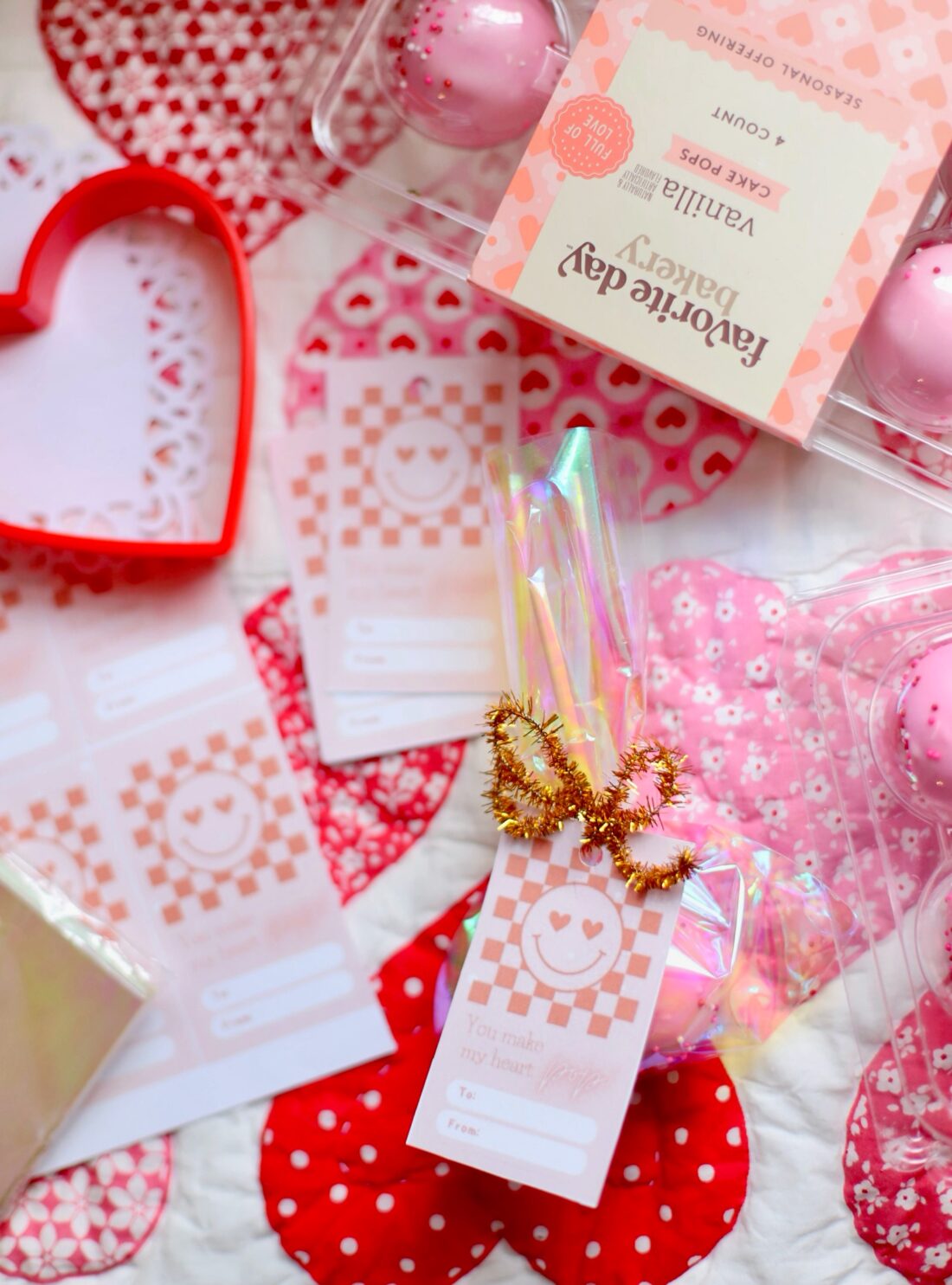 Cake Pop Class Valentines with Free Printable - Glitter, Inc.