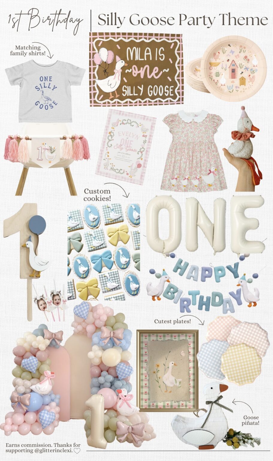 One Silly Goose First Birthday Party Theme - Glitter, Inc.